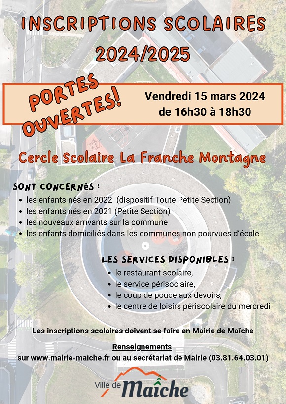 Inscriptions scolaires 2024-2025 – Century 21 Avenir Immobilier – Agence immobilière à Maiche